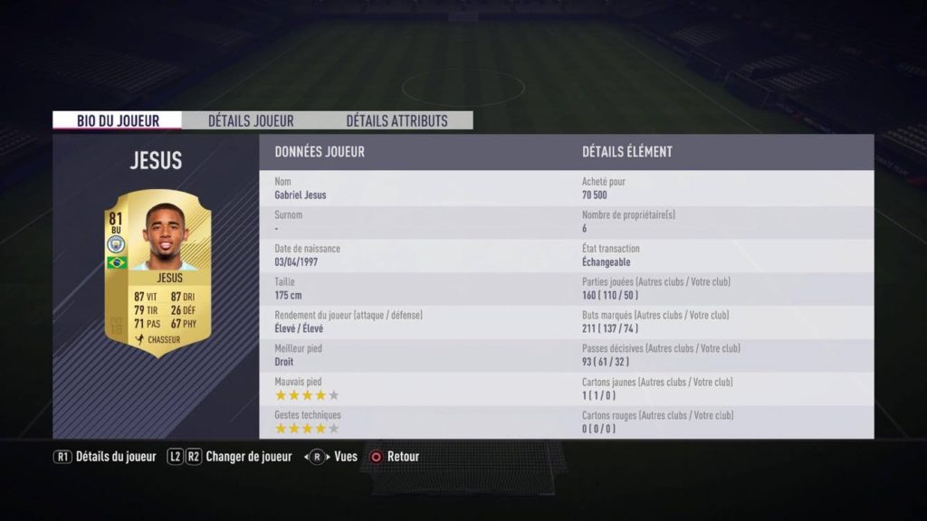 Review FIFA18 : Gabriel Jesus | FUT with Apero