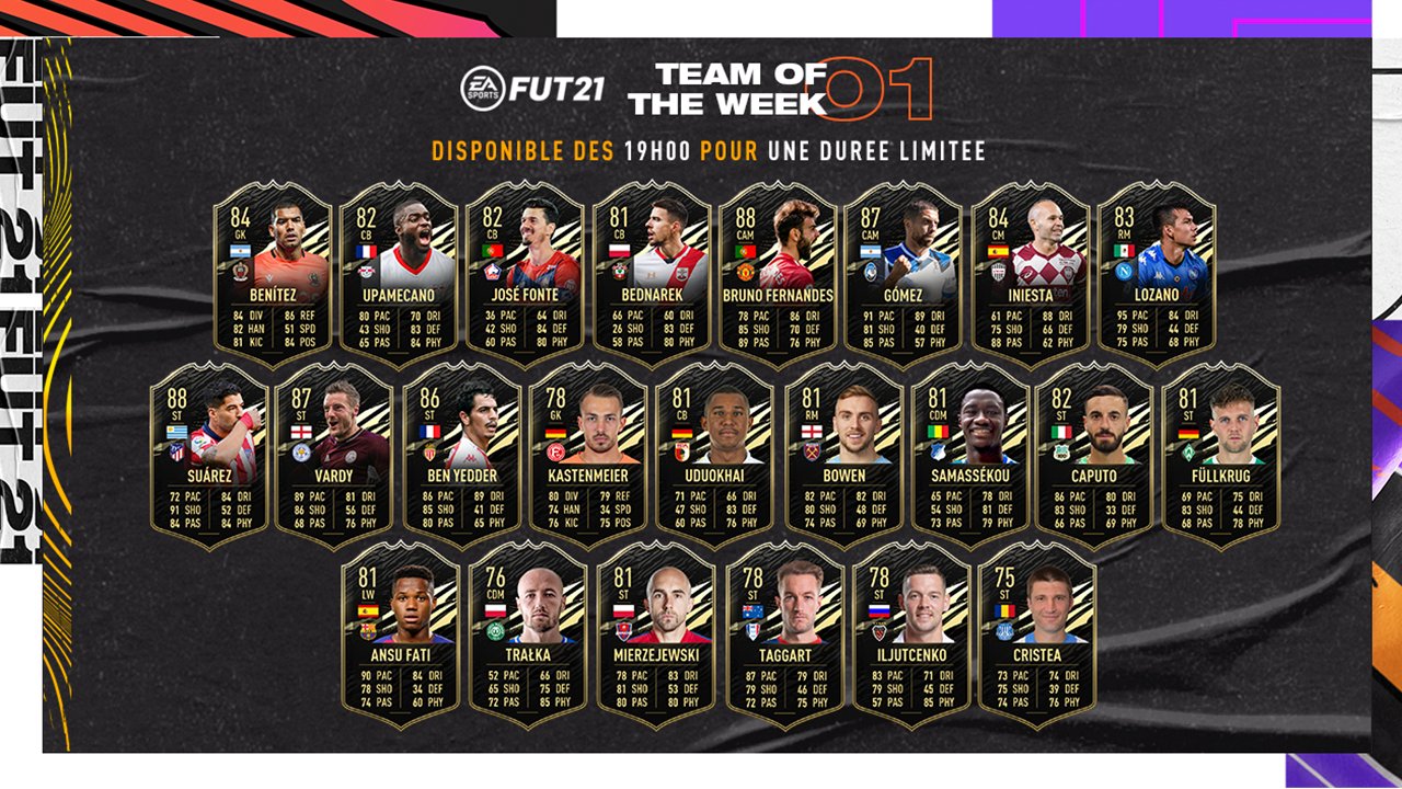 FIFA 21 - L'équipe de la semaine 1 (TOTW 1) | FUT with Apero